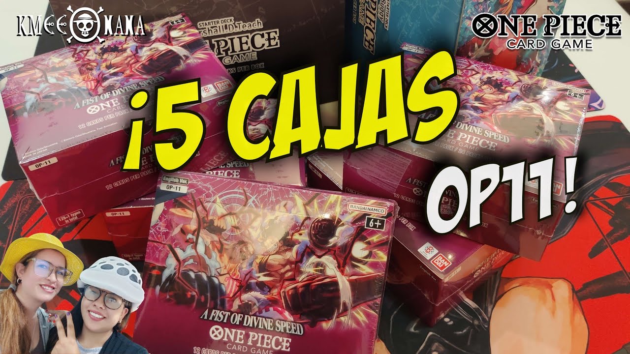 🎴📦[OP11] 5 Booster Box Unboxing | A Fist Of Divine Speed | # ...