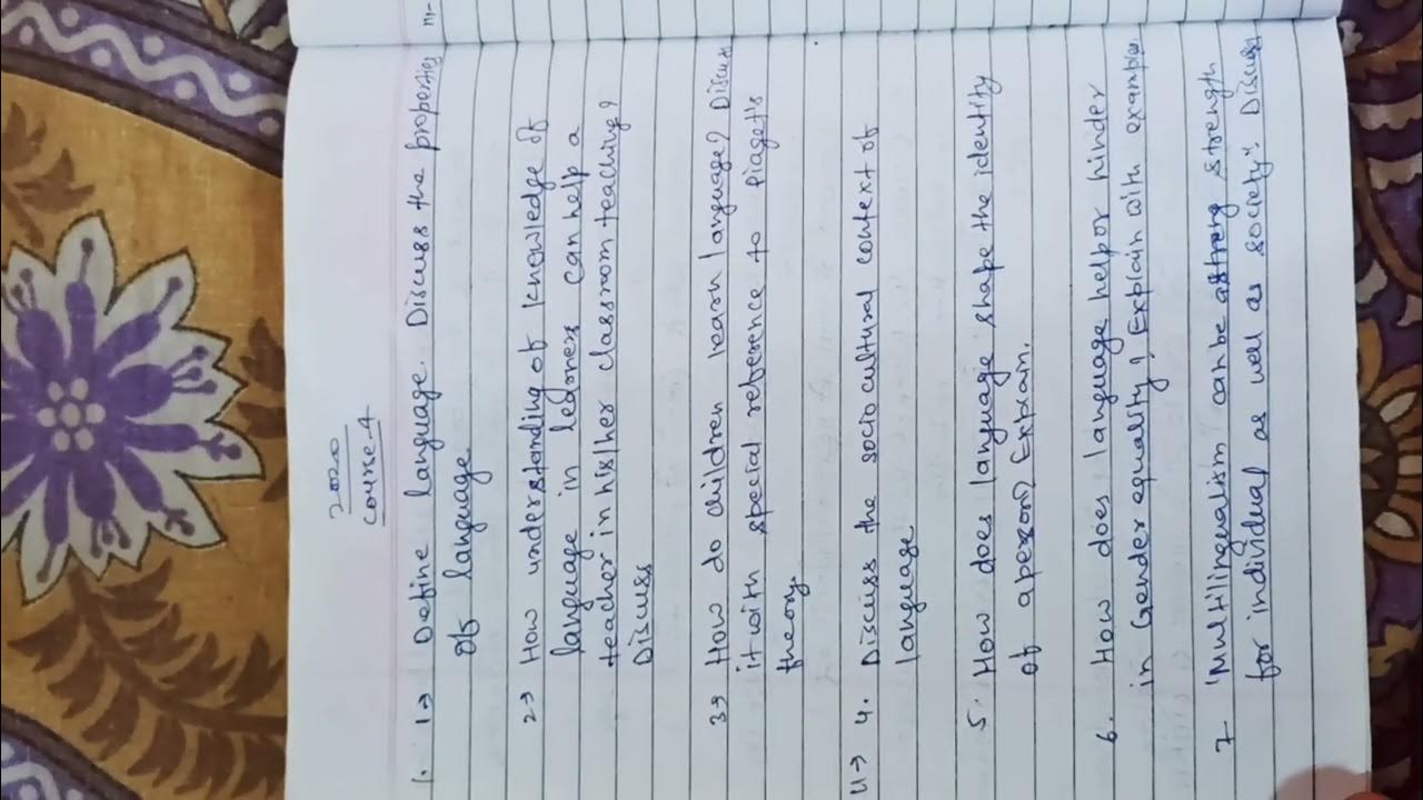 LNMU B.Ed first year questions (5) - YouTube