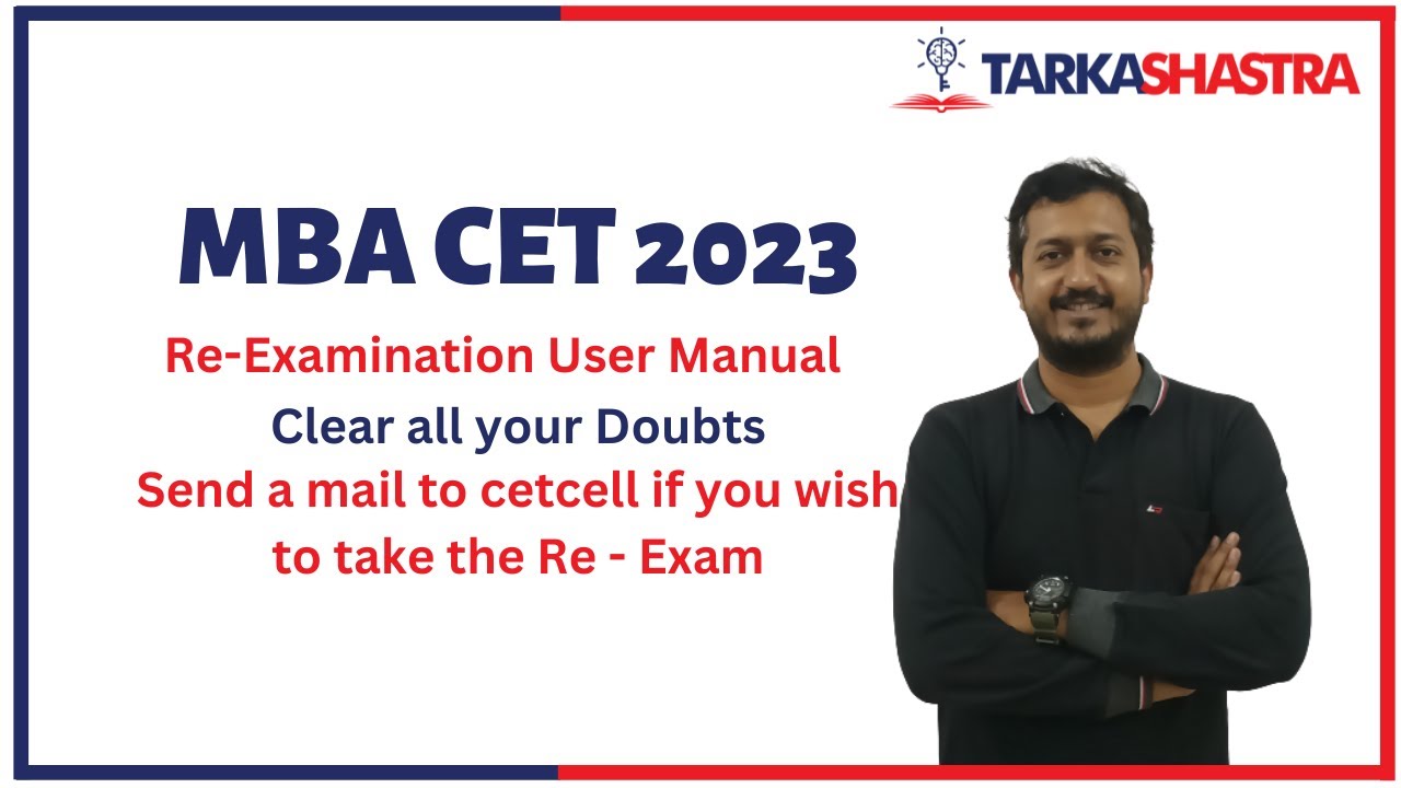 MBA CET Re-Examination User Manual | Clear all your confusions - YouTube