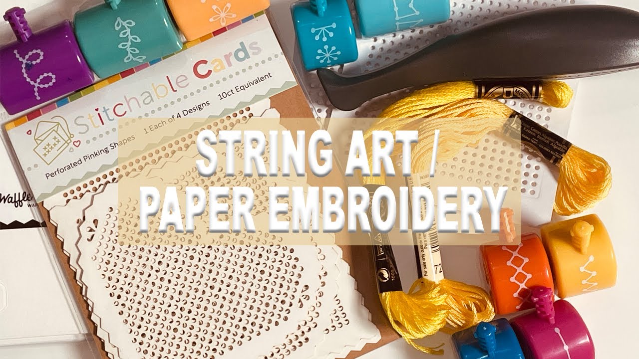 STRING ART / PAPER EMBROIDERY - YouTube