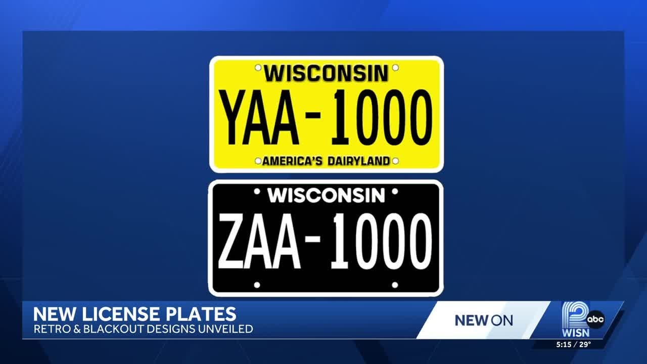 'Blackout' and 'Retro Butter' license plates coming to Wisconsin - YouTube