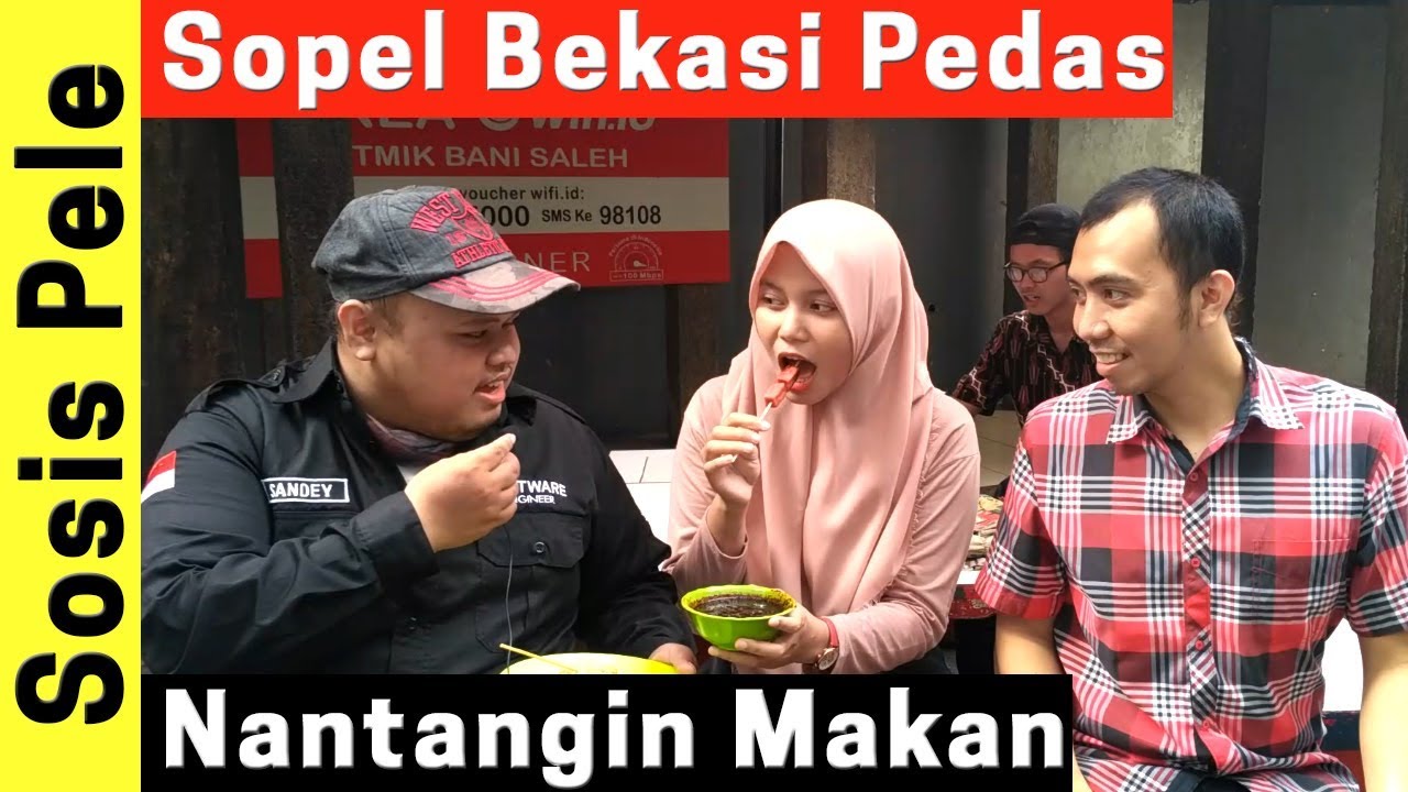 Sosis Pele SOPEL Nantangin Orang Makan Sopel Pedas - YouTube