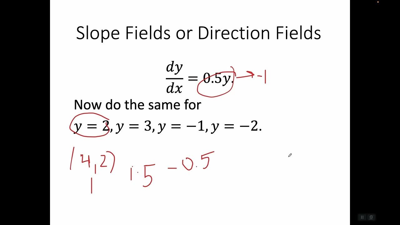 Slope Fields, or Direction Fields - YouTube