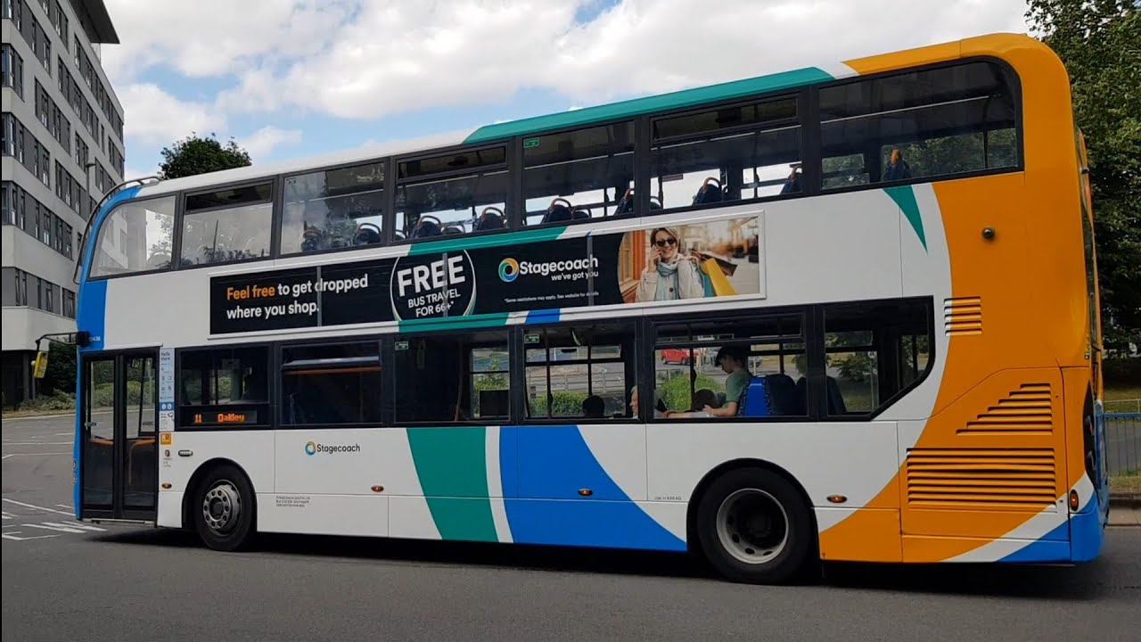 Full Ride: Bus Route 11 Basingstoke - Oakley 🔄. Stagecoach Enviro400 ...