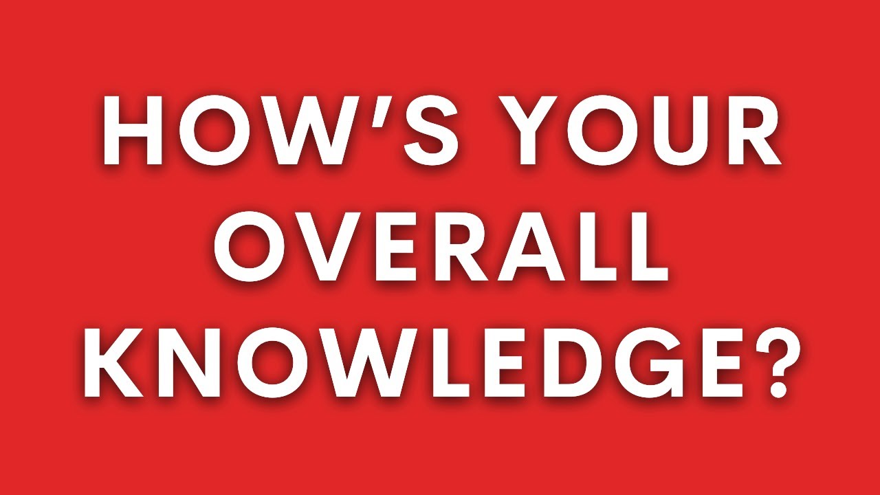 General Knowledge Questions Everyone Should Know! | Trivia Quiz - YouTube