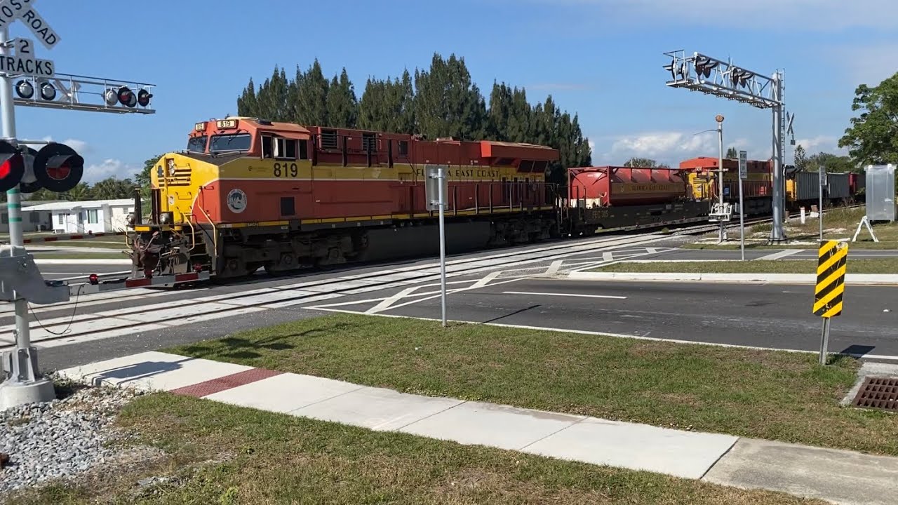 FEC TRAIN 103 @ 11:21am 2-2-23 116 cars - YouTube