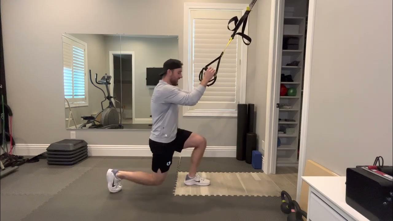 TRX Reverse Lunge - YouTube