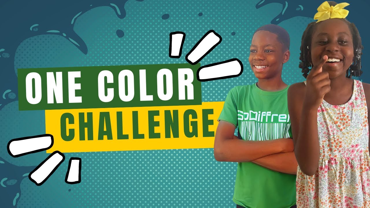 One Color Challenge with friends - YouTube