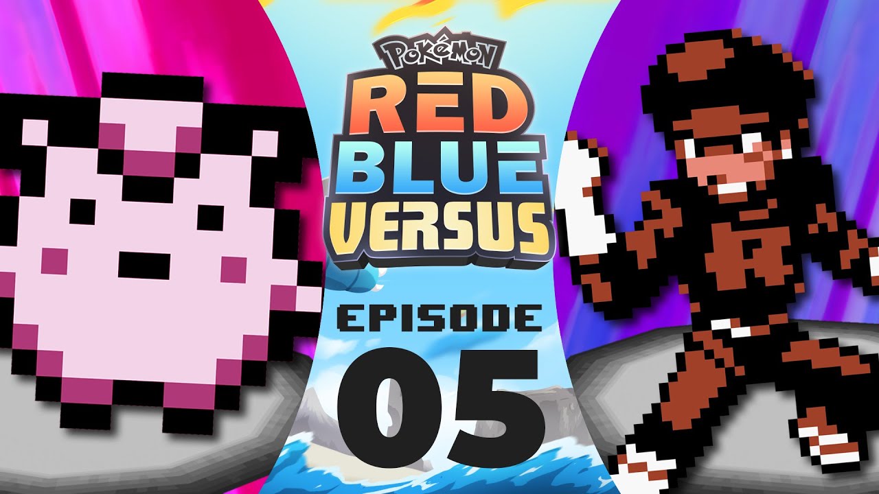 THE ROCKET HIDEOUT DISASTER | Pokemon Red & Blue Versus - EP05 - YouTube