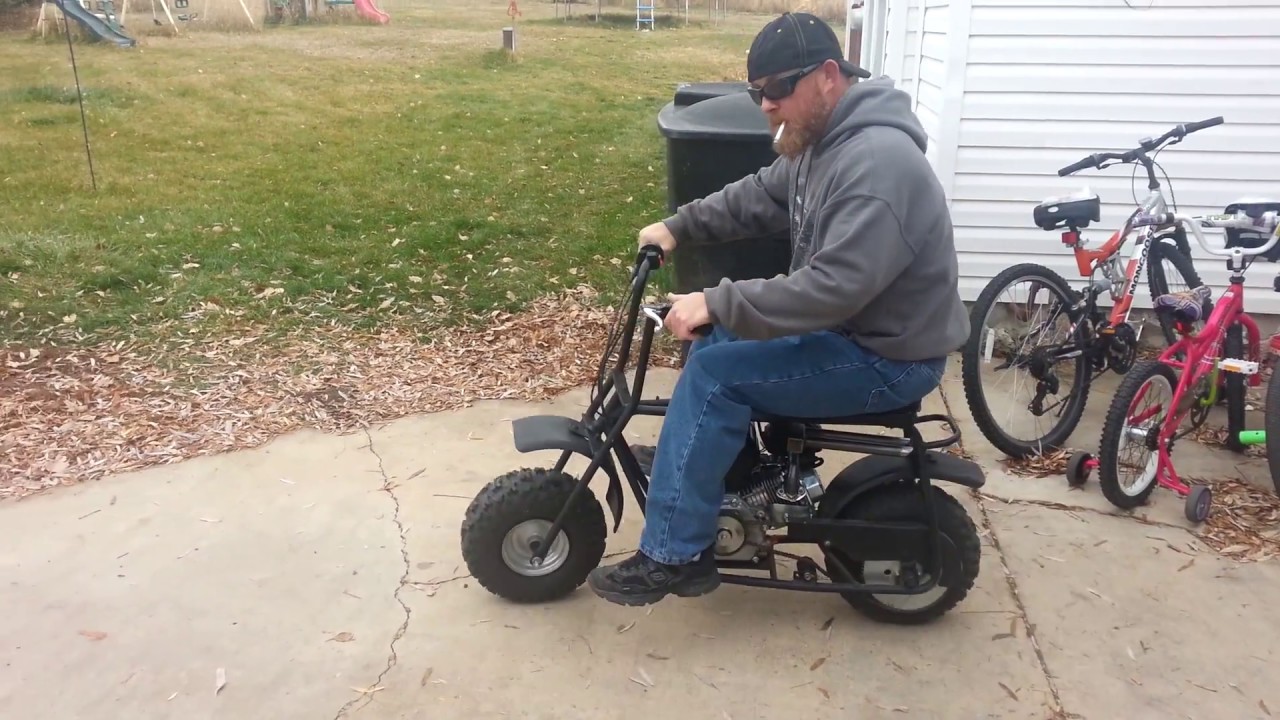 Predator 212 Mini bike custom exhaust - YouTube