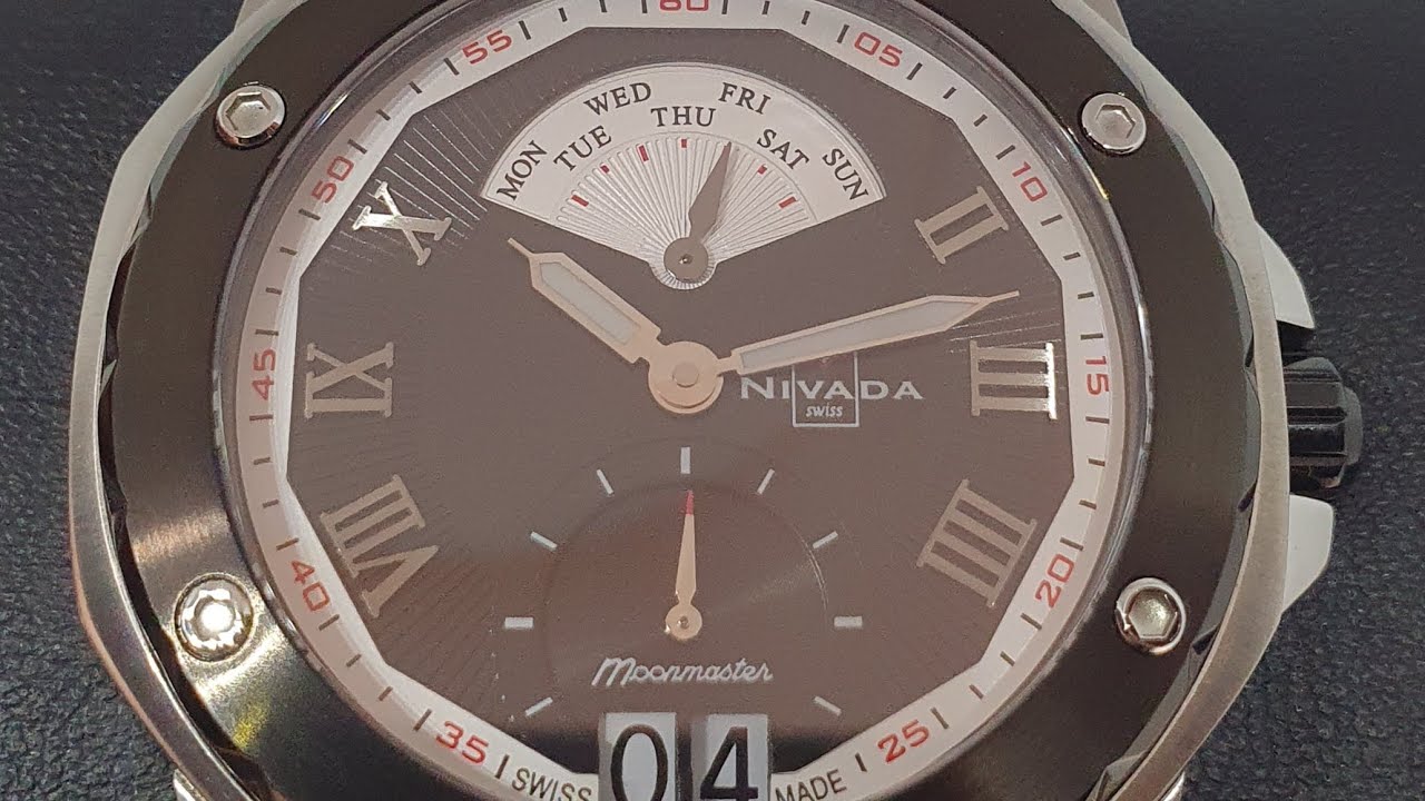 Reloj Nivada Moonmaster Retrogrado Modelo NG31851GAC ,Quartz - YouTube