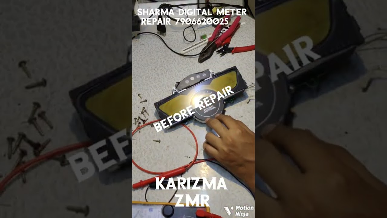 Karizma ZMR Meter Display Repair and Modify - YouTube
