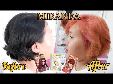 MIRANDA RED AS FIRE #MIRANDA #HAIRCOLOUR - YouTube