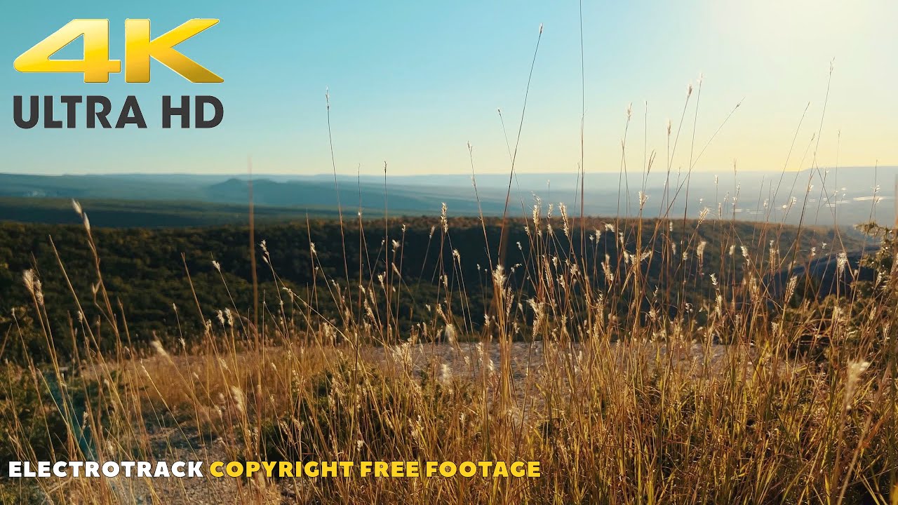 Mountain Landscape Grass | No copyright Nature Background video 4K ...
