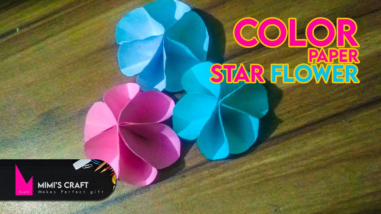 Paper Star Flower - YouTube