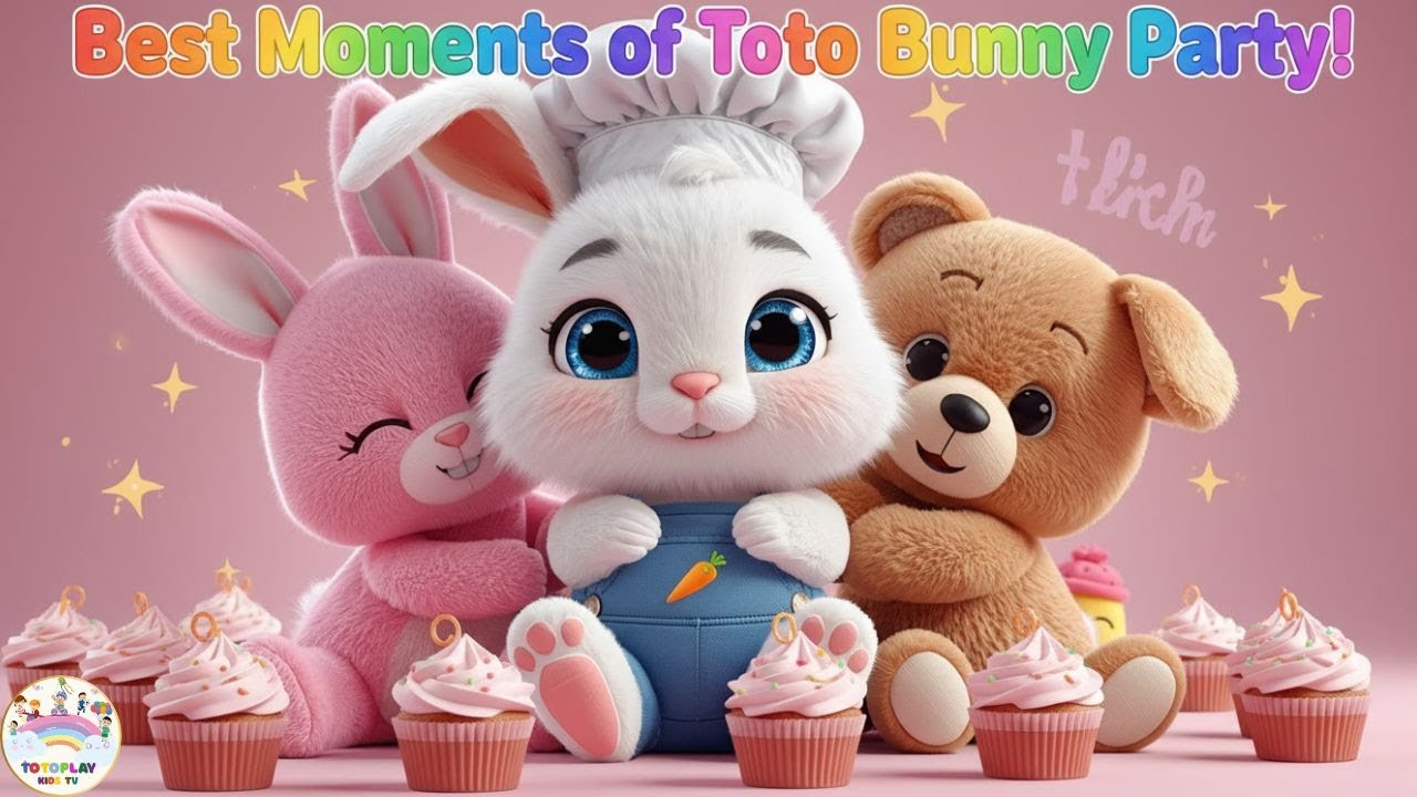 Best Moments of Toto Bunny Party 🎉 | Cute Bunny 🐇 Cartoon for Kids ...