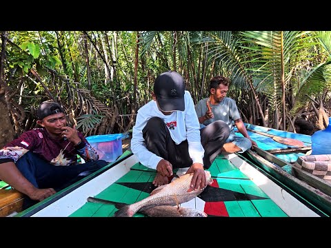 Kami dapat jackpot ikan mahal saat fishing camp 2 hari 1 malam langsung jual di TKP