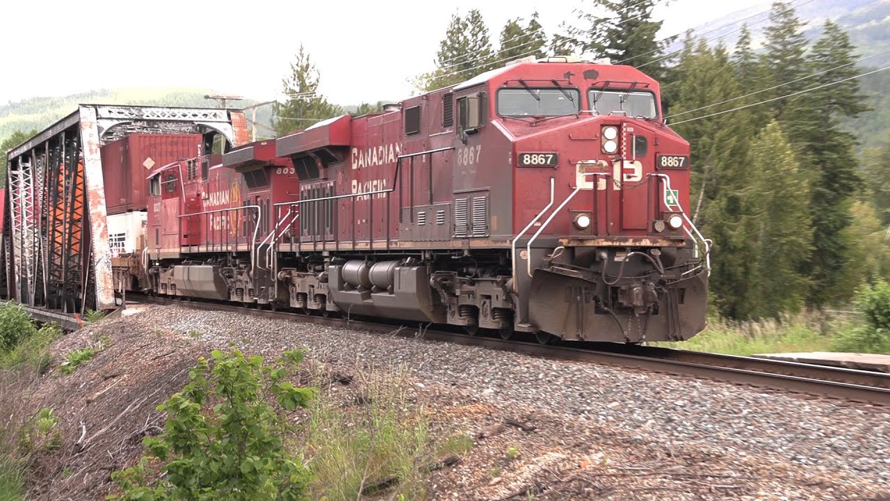 Skeena Pacific Video #2154 CPKC Containers West, Sicamous, BC 2024-06 ...