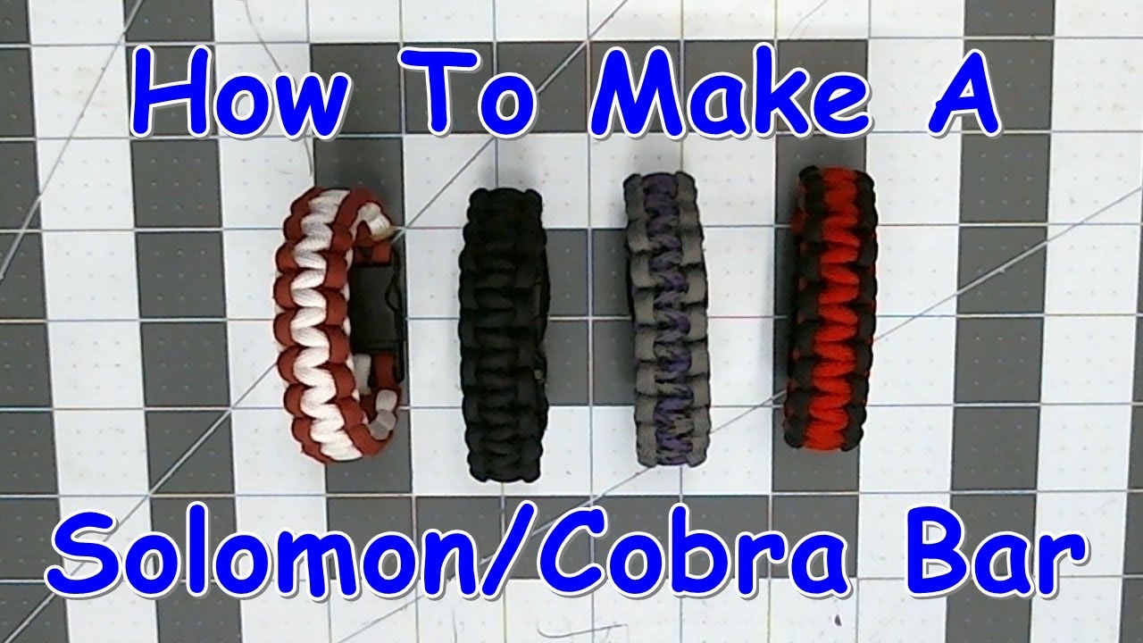 How To Make a Solomon Cobra Bar - YouTube