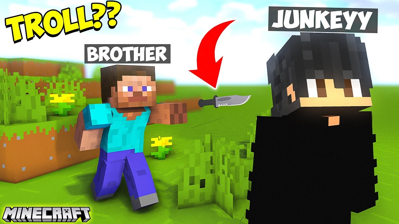 Trolling My BROTHER But Something Bad Happened in Minecraft - YouTube