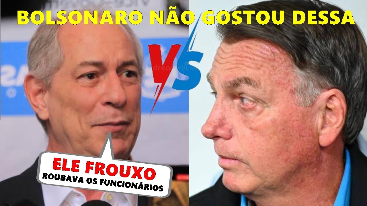 🔴Ciro faz PERGUNTA e deixa Bolsonaro PISTOLA + uma vez 🤣🤣 - YouTube