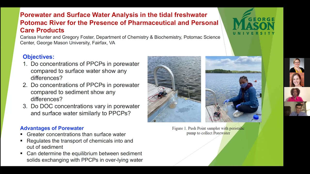 Porewater & surface water analysis in the tidal freshwater Potomac ...