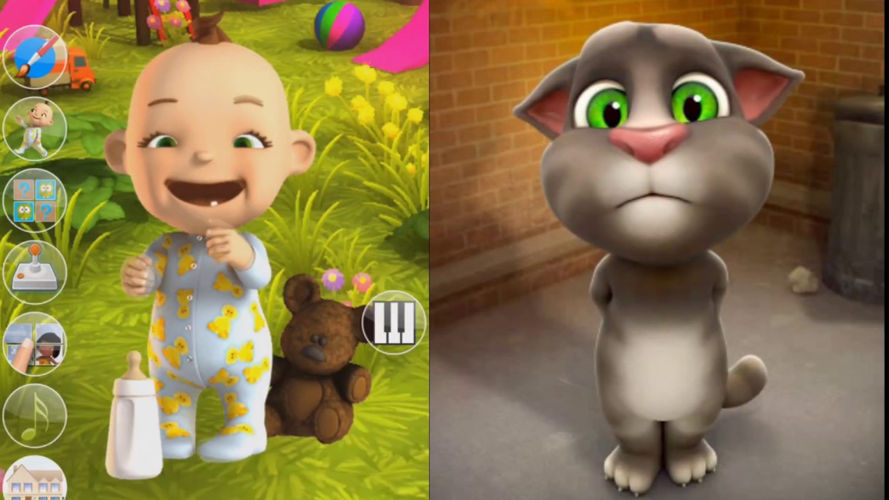 Talking Babsy Baby vs My Talking Tom-Kids cartoons new full episode ...
