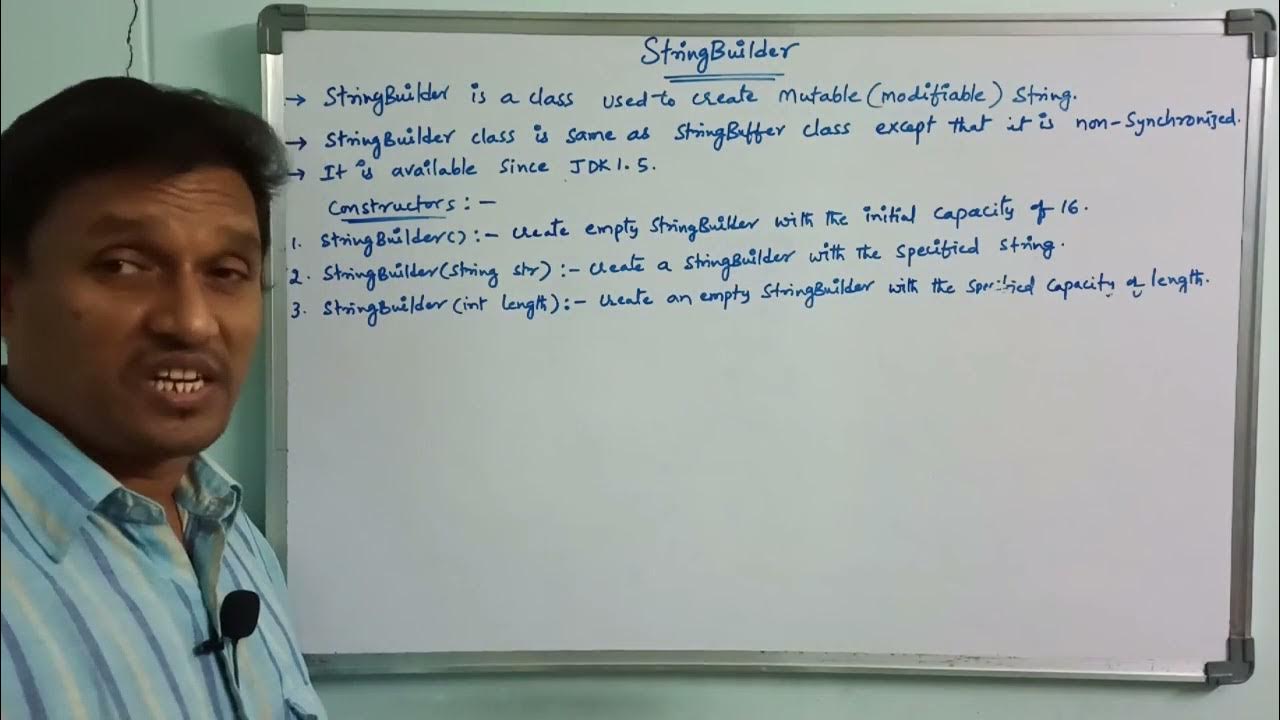 Stringbuilder Class In Java Mutable Strings In Java Stringbuilder Java Programming
