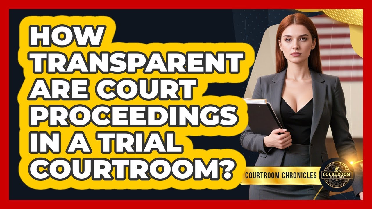 How Transparent Are Court Proceedings In A Trial Courtroom? - Courtroom ...