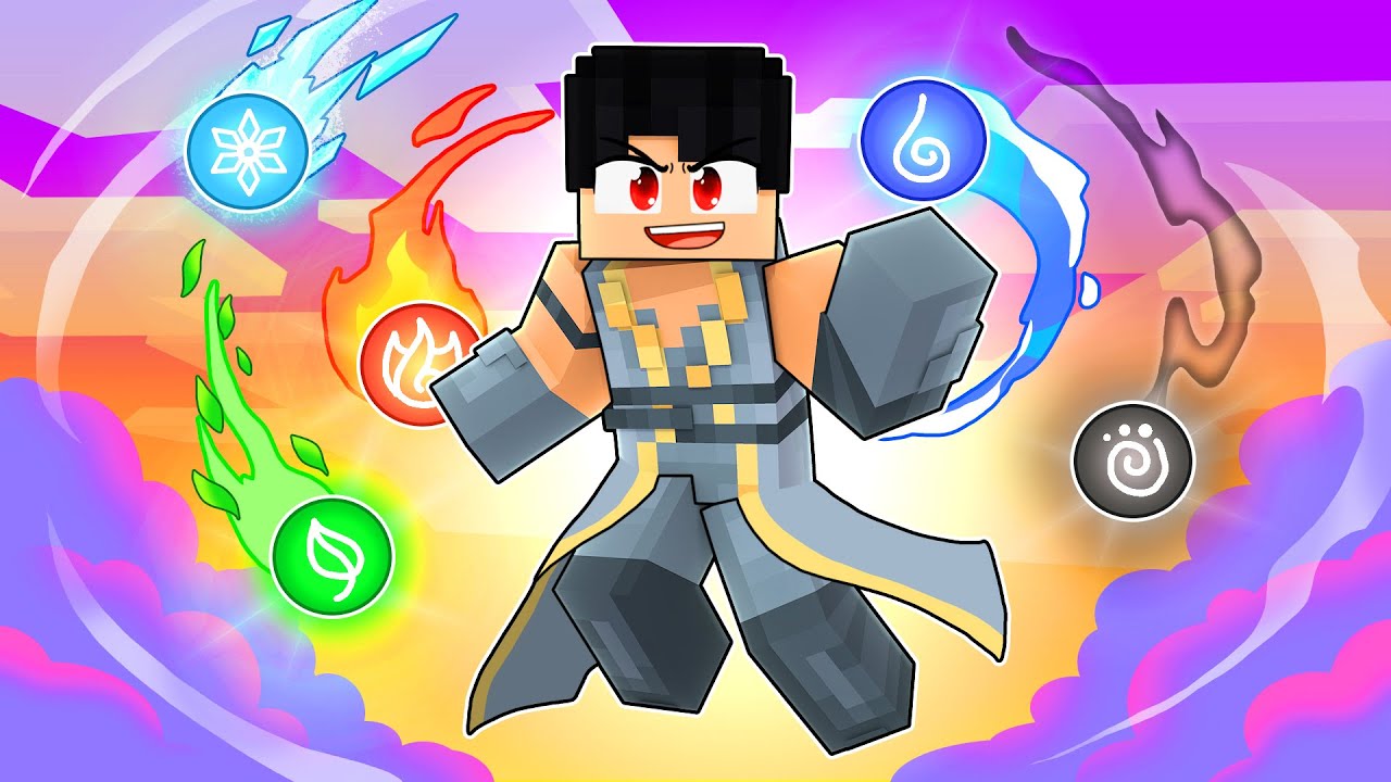 JOGANDO como MESTRE ELEMENTAL no Minecraft - YouTube