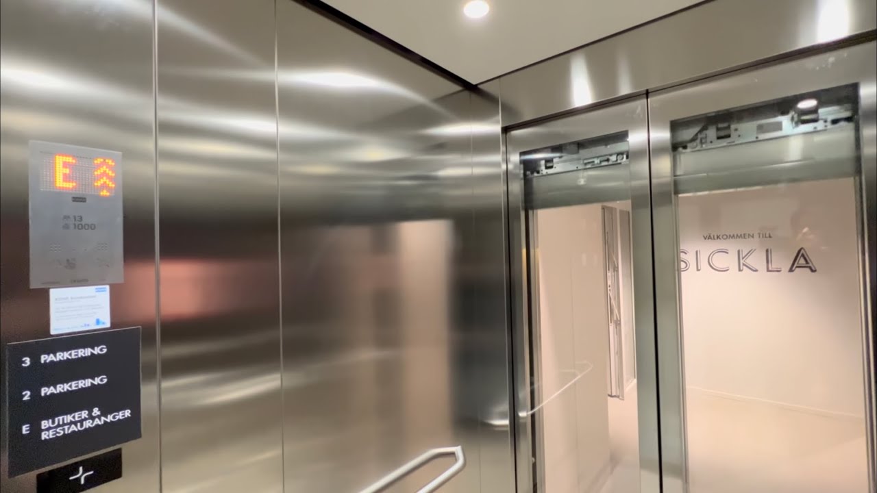 2021 KONE MonoSpace DX MRL Traction Elevators @ Sickla Galleria ...