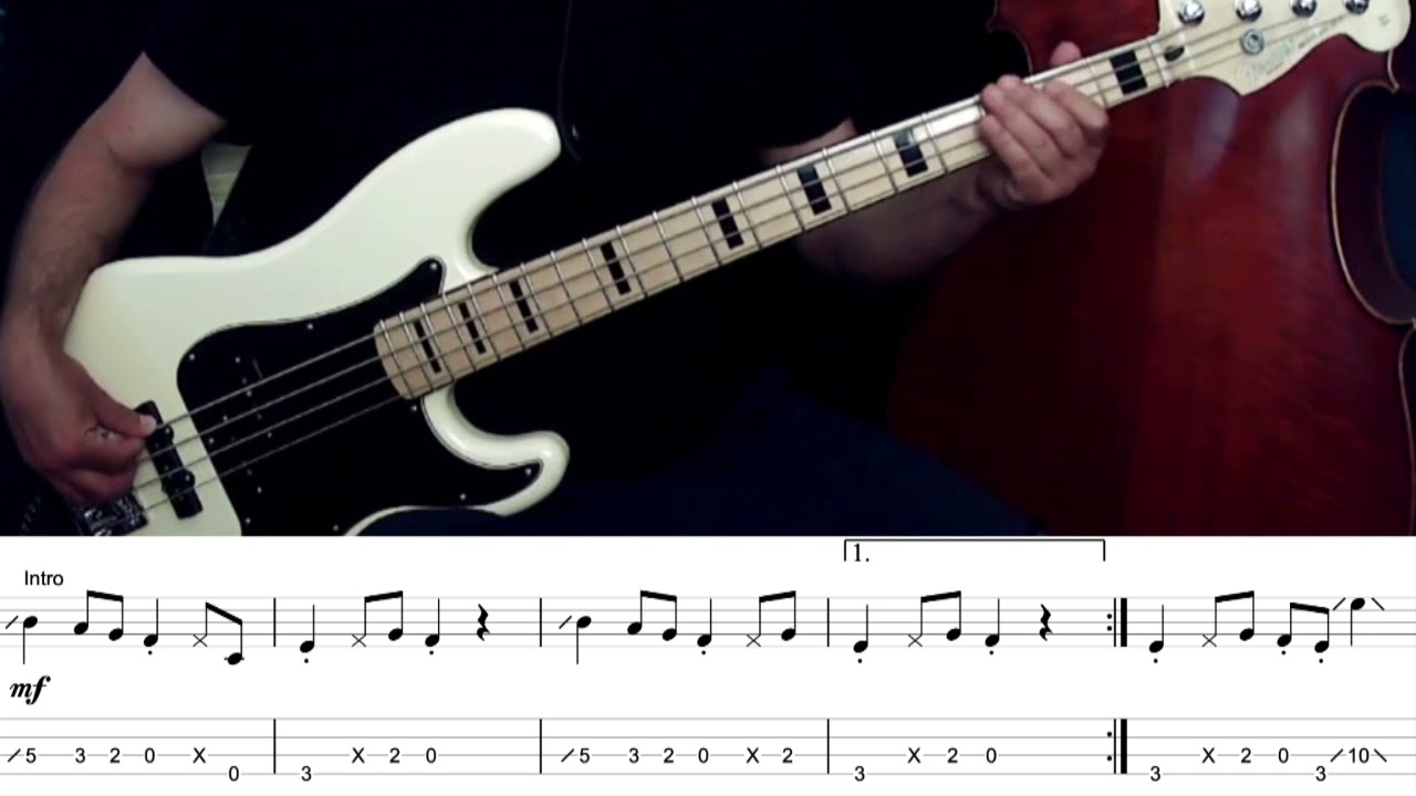 Super Freak - Funk Bass Lesson - Tutorial With Tablature and Notation ...