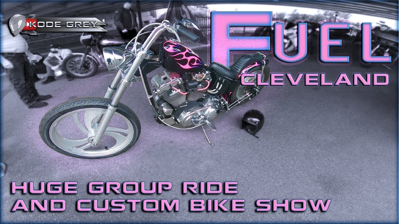 Fuel Cleveland / Huge group ride and Custom Bike Show - YouTube