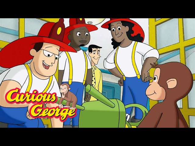 George Visits a Fire Station 🐵 Curious George 🐵 Kids Cartoon 🐵 Kids ...
