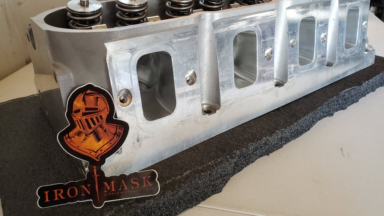 Ironmask Ported LS7 Heads - YouTube