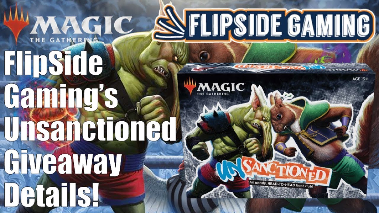 MTG Unsanctioned FlipSide Gaming Promotion and TBD Draft Booster Box ...
