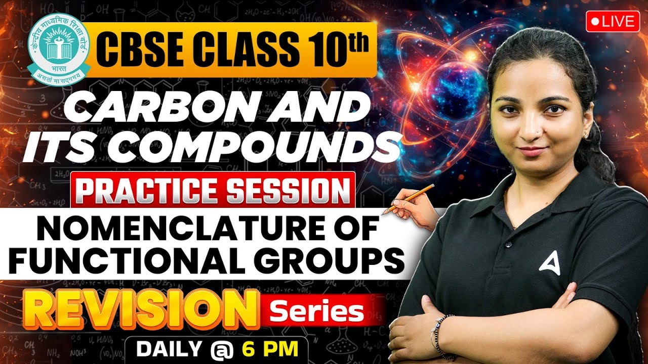 Nomenclature of Functional Groups Class 10 | Practice Session ...
