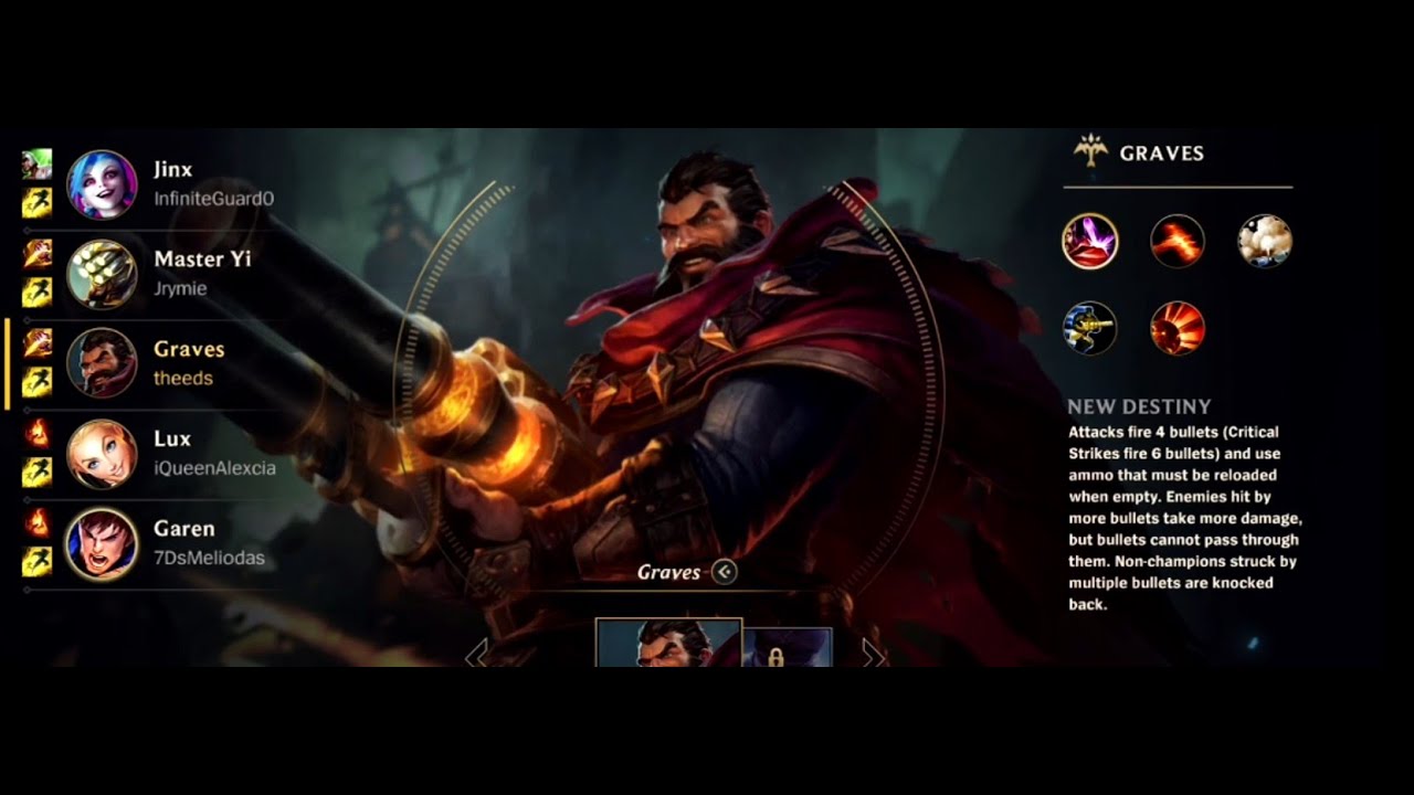 Graves Gameplay | LoL WILD RIFT (Alpha Test) - YouTube