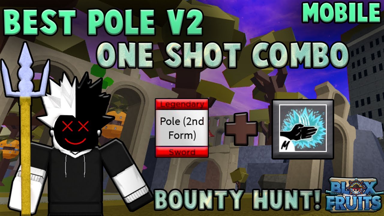 『Best Sword Pole v2 + Shark Style One shot combo』Bounty Hunt l Roblox ...