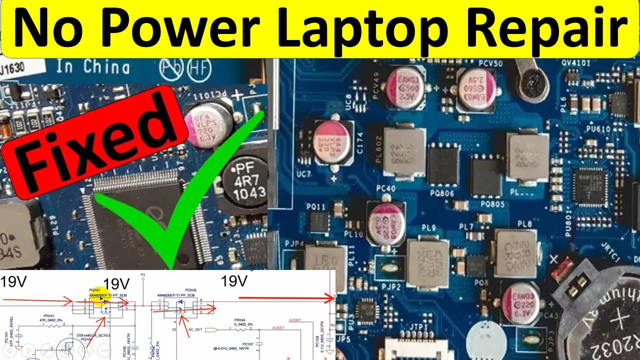 No Power Laptop Repair - Laptop Won't Turn On Repairing - YouTube