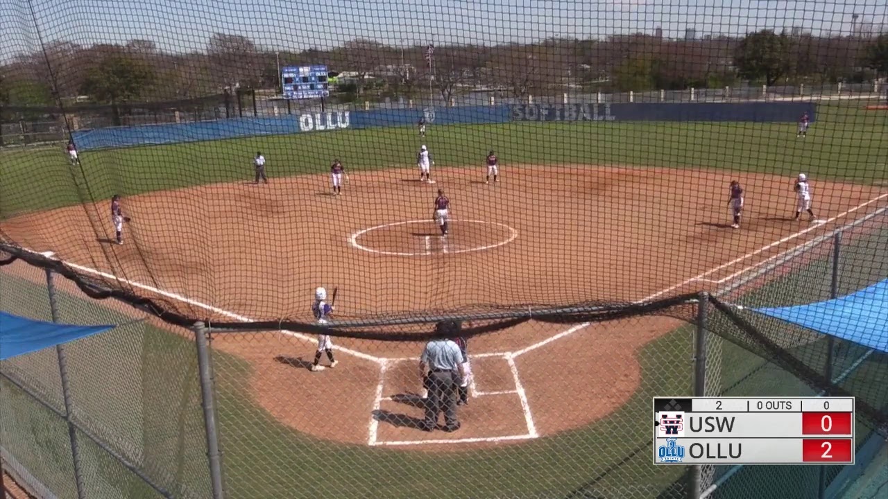 OLLU Saints Softball vs Southwest Mustangs - YouTube