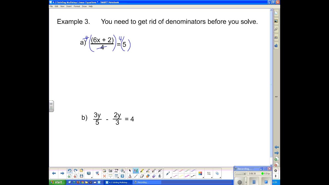 MFM 2P U3L4 - Solving Multistep Equations - YouTube