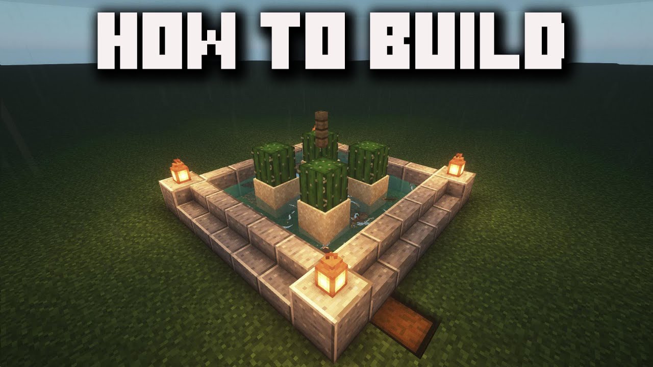 how to build: cactus farm🎍 - YouTube