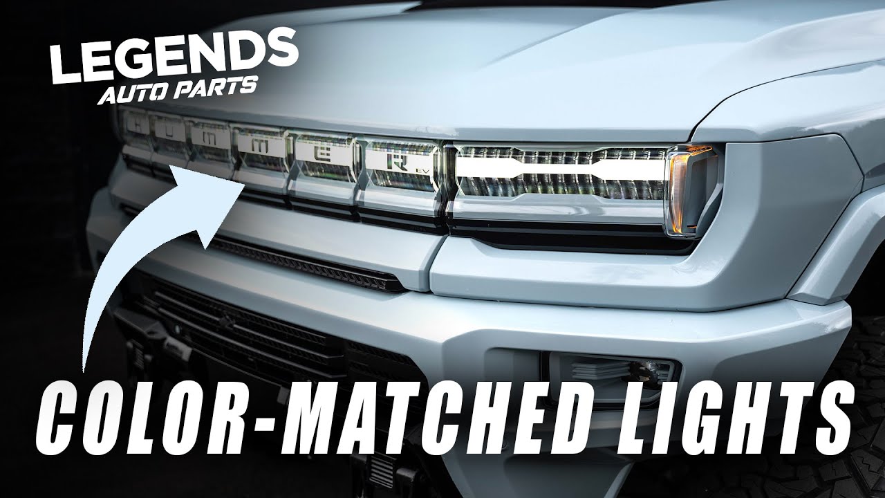 We CUSTOMIZED the HUMMER EV Headlights and Tail Lights! - YouTube