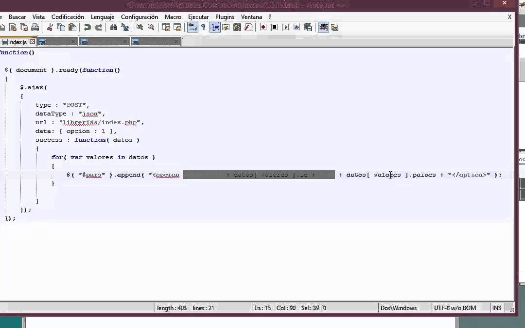 Select dinamico HTML, PHP , MYSQL - YouTube
