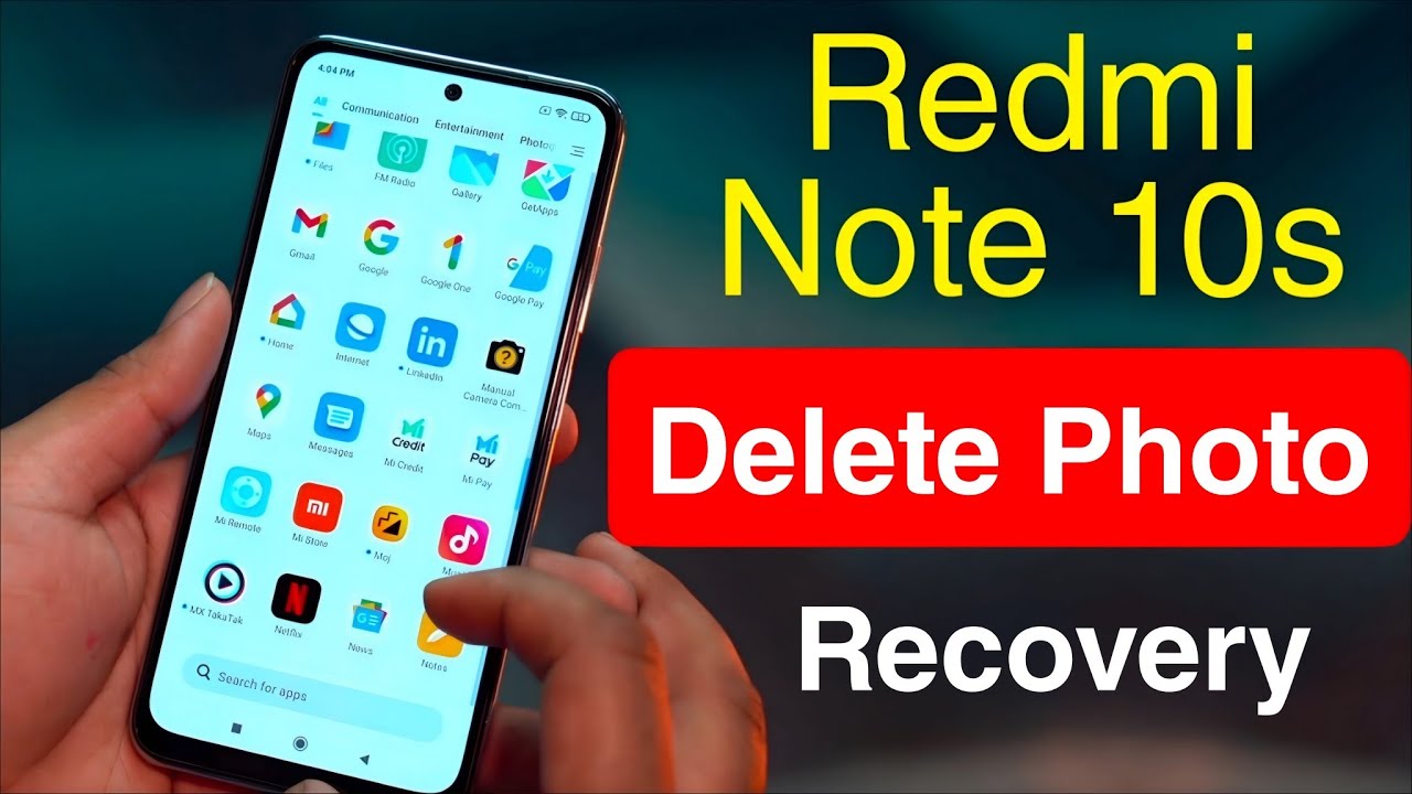 Redmi Note 10S Recover Delete Photo, Video | How to Restore Delete ...
