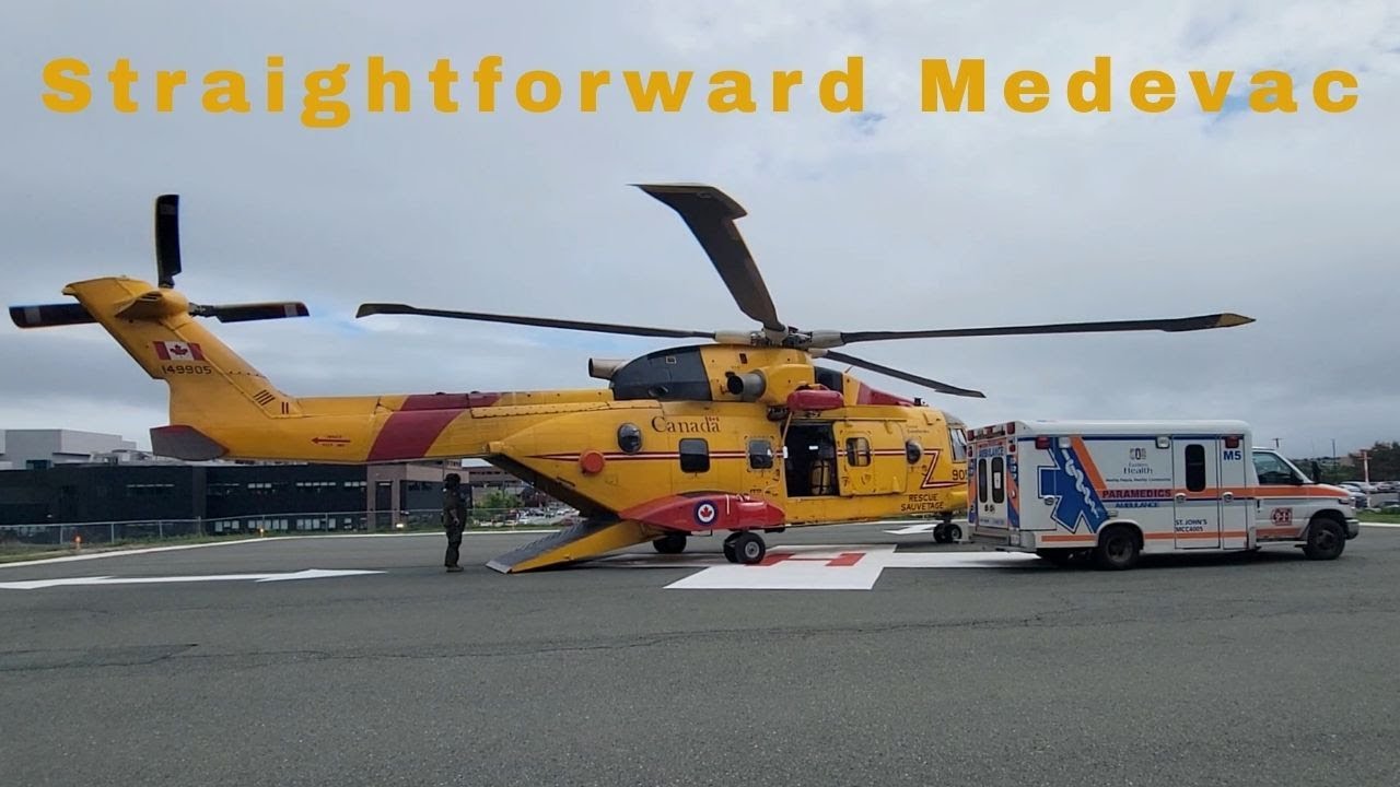 Helicopter medevac mission from a community hospital to a trauma centre ...