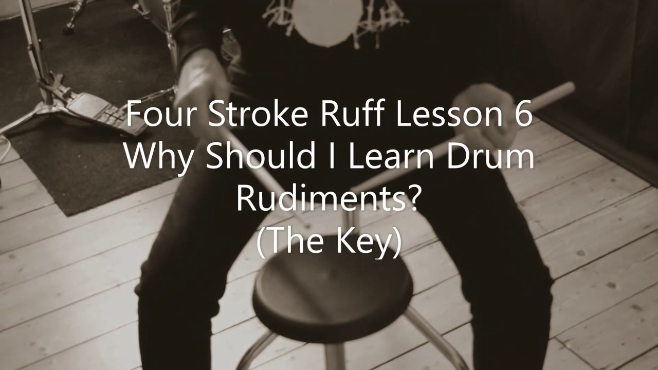 Four Stroke Ruff Lesson 6 from my book 'Why Should I Learn Drum ...