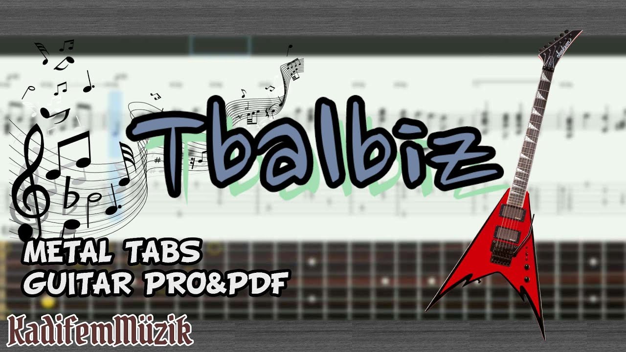 Khalil Ben Fredj-Tbalbiz Easy Electric Guitar Tutorial Tabs - YouTube