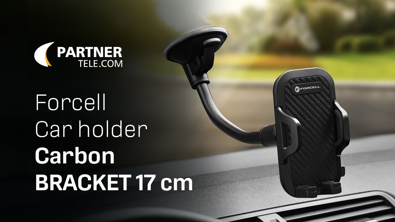 Forcell car holder Carbon Bracket 17 cm – overview - YouTube